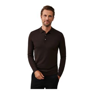 Cavallaro Homme, Pulls, Brun, Taille: XL Polo &agrave; manches longues marron