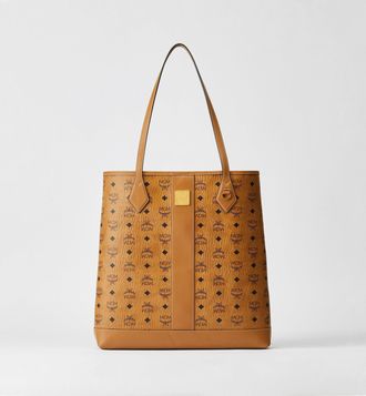 MCM Neuer Liz Shopper in Visetos COGNAC VISETOS