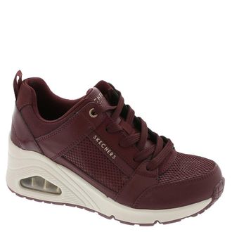 Skechers Damen UNO Wedge-Everything Nice Sneaker, Burgunder, 40 EU