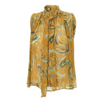 Marella Femme, Blouses et Chemises, Multicolore, Taille: 38 FR Blouse &agrave; Lavalli&egrave;re