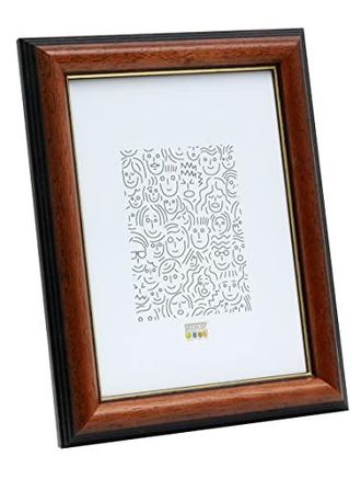 Deknudt Frames S222H3 Basic Cadre Photo Bois Brun Classique 21 x 29,7