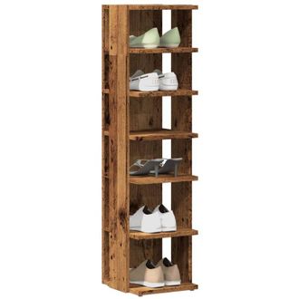 vidaXL Vidaxl - Armoires &agrave; chaussures 2 pcs vieux bois bois ding&eacute;nierie