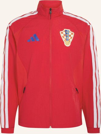 adidas Kroatien Anthem Heimjacke rot