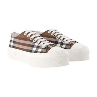 Burberry Nylon Check Sneaker - Brown