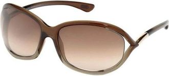 Tom Ford Lunettes de soleil Jennifer Soft Square - Femme - Accessoires - Brun - Taille: 61 MM