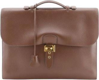 Herm&egrave;s Pre-owned Sac a Depeches 38 Fjord Briefcase - Homme - Pre-owned - Brun - Taille: ONE Size