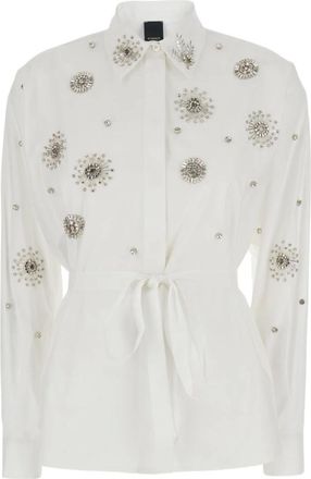 Pinko Pinko, Femme, Blouses et Chemises, Blanc, Taille: 36 FR Carley Shirt