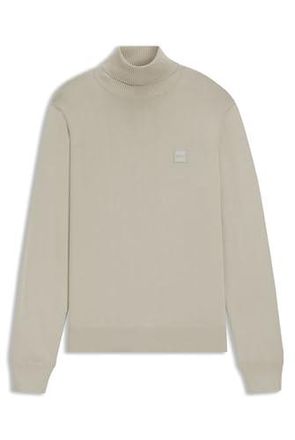 BOSS Hommes Akiro S Pull à col roulé en Coton et Cachemire