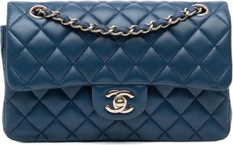 Chanel Hobo Bags - Small Classic Lambskin Double Flap - Gr. unisize - in Blau - für Damen
