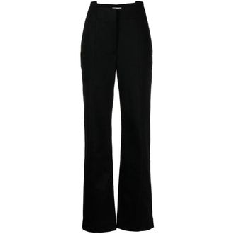 J.W.Anderson Schwarze Stoffhose mit Eins&auml;tzen - - Trousers - Damen - Schwarzk - 2XS