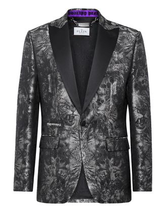 Philipp Plein Einknopf-Blazer Slim Fit Gothic Plein
