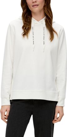 s.Oliver Damen 2141861 Sweatshirt mit Kapuze, 0210 Creme, 36