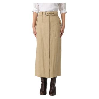 Alberta Ferretti Stretch-Midi-Rock - - Skirts - Damen - Beige - L