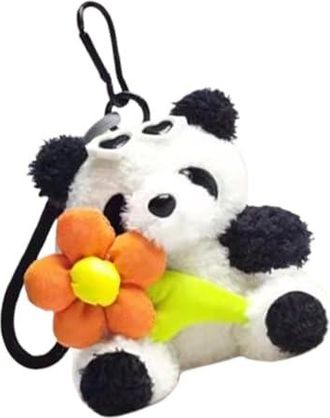 Generic Porte-cl&eacute;s mignon en peluche, porte-cl&eacute;s panda et joli pendentif panda | Porte-cl&eacute;s en peluche, pendentif de sac panda pour amis, famille, sac ou port