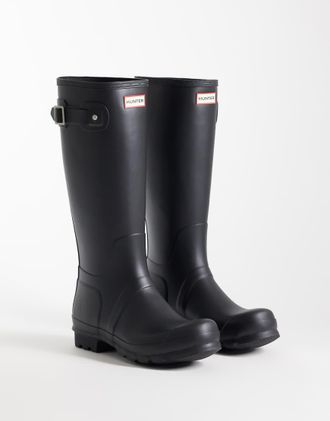 Hunter Bottes hautes en caoutchouc authentiques - Noir