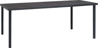 vidaXL Outdoor-Esstisch Anthrazit 190x90x74 cm Stahl - Vidaxl
