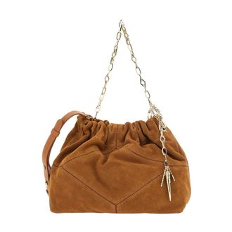 BA&SH Femme, Sacs, Brun, Taille: ONE Size Sac bandouli&egrave;re avec anses et poche int&eacute;rieure en cuir