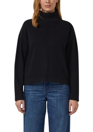 s.Oliver Weiches Sweatshirt mit hohem Rollkragen