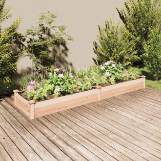 vidaXL vidaXL Hochbeet mit Einsatz 240x60x25 cm Massivholz Tanne