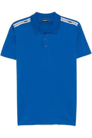 Emporio Armani Logo Tape Polo Beachwear Herren, Armani Blau, Medium