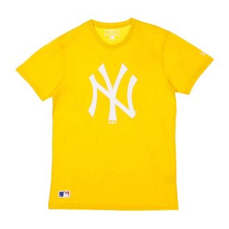 New Era Homme, Tops, Jaune, Taille: XL T-shirt MLB Saison Logo &Eacute;quipe