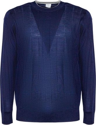 Eleventy Homme, Pulls, Bleu, Taille: S Pull ras du cou