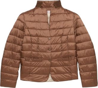 Oltre Femme, Vestes, Brun, Taille: 38 FR Veste matelass&eacute;e l&eacute;g&egrave;re en duvet