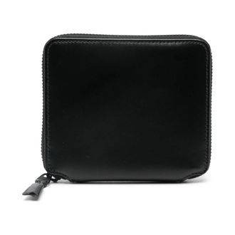Comme Des Gar&ccedil;ons Schwarzes Leder Bi-Fold Portemonnaie - - Accessories - Herren - Schwarzk - ONE SIZE