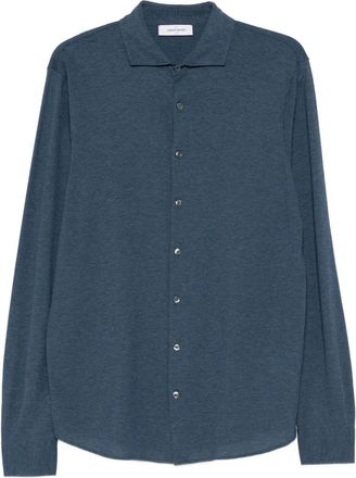 Gran Sasso chemise boutonnée à manches longues - Bleu