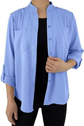 JOPHY & CO. Chemise Femme Manches Longues (cod. 66302), denim, Large