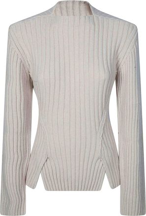 Victoria Beckham Pull Col Rond - Beige