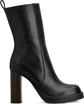 Tod's Femme, Chaussures, Noir, Taille: 38 1/2 EU Bottines Tubulaires