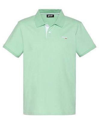 Schott NYC Polos Homme PSMILTON Pastel Green/White XL