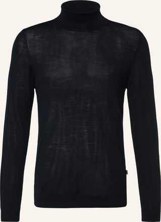 Maerz Maerz Muenchen Rollkragenpullover Aus Merinowolle blau