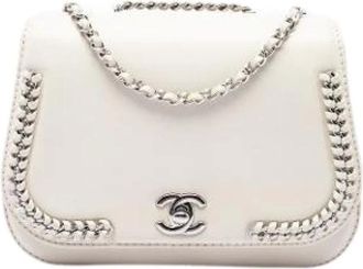 Chanel Sac bandouli&egrave;re vintage doccasion - Femme - Pre-owned - Blanc - Taille: ONE Size