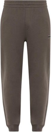 Moncler Homme, Pantalons, Brun, Taille: XL Pantalon de surv&ecirc;tement avec logo imprim&eacute;