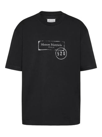 Maison Margiela t-shirt &agrave; logo imprim&eacute; - Noir