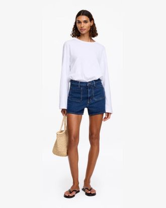 Arket LUPINE Shorts Mit Aufgesetzten Taschen -Blau
