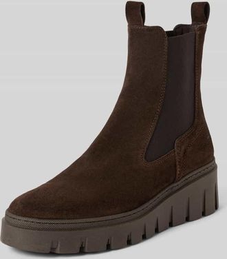 Tamaris Chelseas aus Rindsleder-Textile-Mix