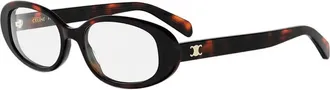 Celine CL50180I Oval Frame Eyeglasses - Black
