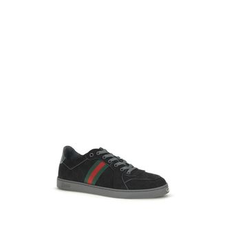 Gucci Mens Black Fabric Athletic Sneakers