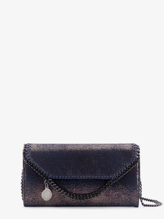 Stella McCartney Falabella Shaggy Deer fabric wallet - STELLA MCCARTNEY - gender_Woman