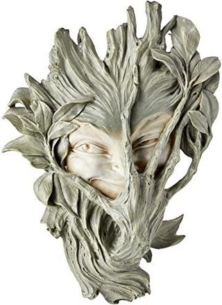 Design Toscano Wandskulptur Holzelfe, Maße: 23 x 12.5 x 33 cm 1.25 kg