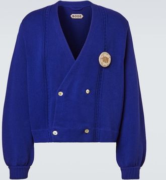 Bode Cardigan en coton à ornements