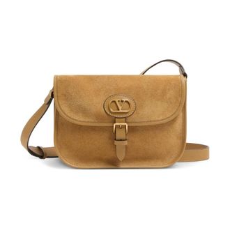 Valentino Garavani Antibes Wildleder Schultertasche - - Bags - Herren - Braun - ONE SIZE