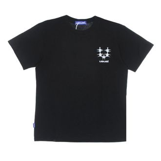 Usual Schwarzes Minilogo T-Shirt Kurzarm - - Tops - Herren - Schwarzk - XL