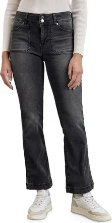 Street One Damen A378418 Bootcut Jeans,Schwarz,28