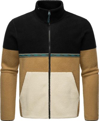 Ragwear Fleecejacke Lonndy Angesagte Herren Pl&uuml;schjacke mit hohem Kragen