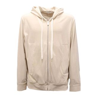 Paolo Pecora Sweatshirt mit durchgehendem Rei&szlig;verschluss - - Sweatshirts & Hoodies - Herren - Wei&szlig; - S
