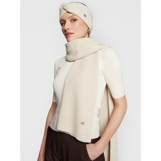 Calvin Klein Schal Calvin Klein Re-Lock K60K610415 Beige